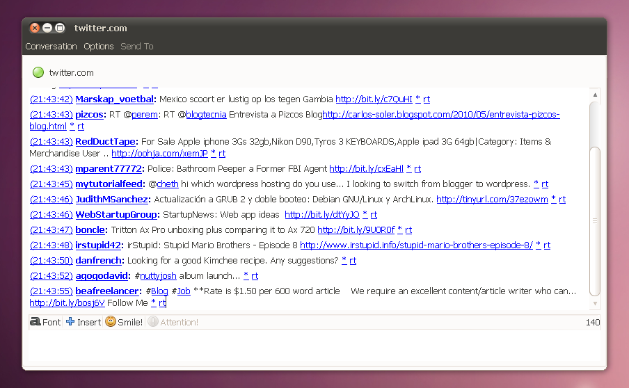 Microblog-Purple (Twitter In Pidgin Plugin) 0.3 Has Been Released [Linux, Windows] ~ Web Upd8 ...
